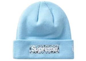 Supreme Supreme New Era Box Logo Beanie Light Blue