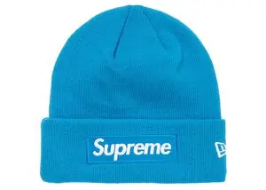 Supreme New Era Box Logo Beanie - Bright Royal