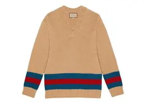 Gucci Fine Mohair Wool Webbed Sweater