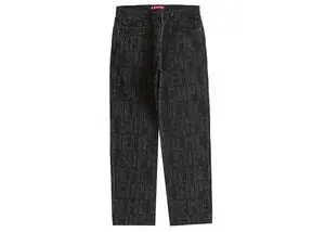 Supreme Black Wash Bottoms For Men