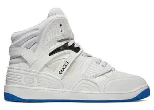 Gucci Basket High-top Sneakers - White/blue