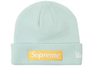 Supreme New Era Box Logo Beanie - Ice Blue