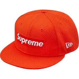 Supreme New Era Mesh Box Logo Cap - Orange