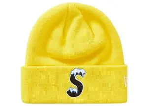 Supreme New Era S Logo Beanie - Yellow