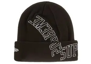 Supreme New Era Arc Beanie - Black
