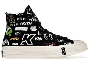 CONVERSE Converse Chuck Taylor All Star 70 Hi Kith 10 Year Anniversary Sneakers Black/egret
