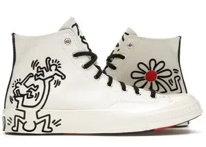 CONVERSE Chuck Taylor All Star 70 Hi Keith Haring Sneakers - Egret/black/red