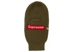 Supreme New Era Box Logo Balaclava - Olive