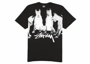 StÜssy Doberman Tee Shirt - Black