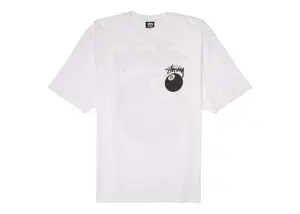 StÜssy 8 Ball Tee Shirt - White