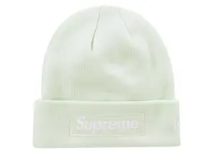 Supreme New Era Box Logo Beanie - Light Green