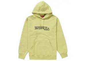 Supreme Usa Hooded Sweatshirt - Light Sage