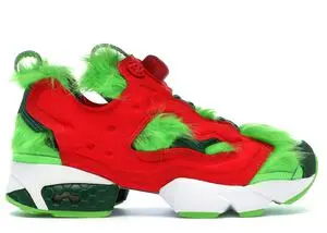 REEBOK Instapump Fury Grinch Slip-on Sneakers - Semi Solar Green/scarelet Red/pine Green