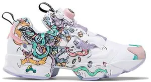 REEBOK Instapump Fury Distortedd Sneakers - White/light Pinkone-colorblack