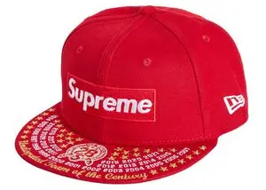 Supreme Undisputed Box Logo New Era Fitted Cap - Red