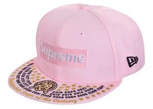 Supreme Undisputed Box Logo New Era Fitted Cap - Pink