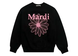 MARDI MERCREDI Flower Sweatshirt - Black/pink