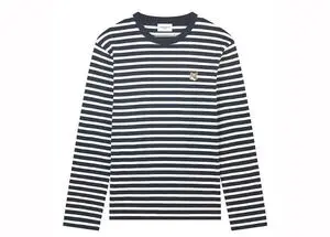 Maison Kitsuné Fox Head Patch Regular Marin Teeshirt