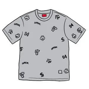 Supreme University Short Sleeve Top - Heather Grey