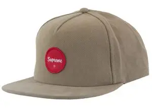 Supreme Twill Patch 5-panel Cap - Khaki