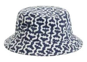 Supreme Twill Crusher Bucket Hat - Navy Blue Monogram