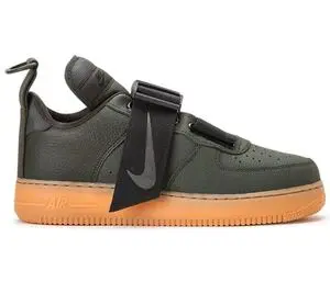 Nike Air Force 1 Utility Sneakers - Sequoia/black/gum Medium Brown