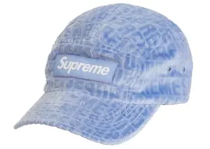 Supreme Velvet Pattern Cap - Light Blue