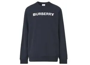 Burberry Logo Print Cotton Sweatshirt