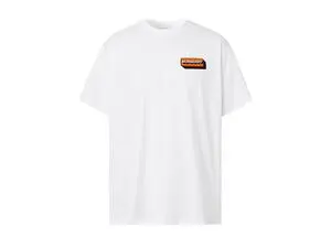 Burberry Logo Applique Cotton Oversized T-shirt