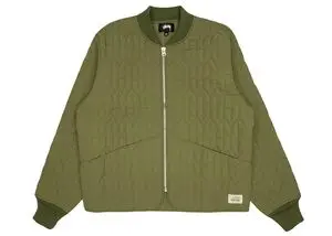 StÜssy Quilted Liner Jacket - Olive