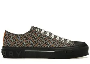Burberry Monogram Pattern Low Top Sneakers