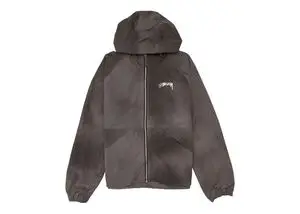 StÜssy Wave Dye Beach Shell Jacket - Black