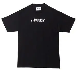 AWAKE Metallic Foil Logo Tee Shirt - Black