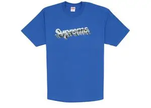 Supreme Chrome Logo Tee Shirt Royal
