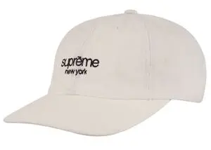 Supreme Classic Logo 6-panel Cap - Cream