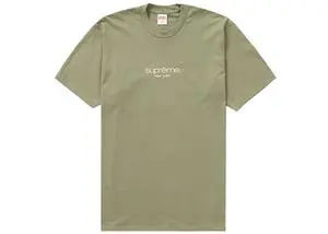 Supreme Classic Logo Tee Shirt - Light Olive