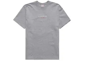 Supreme Classic Logo Tee Shirt - Heather Grey