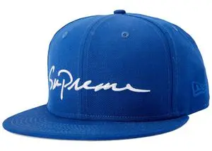 Supreme Classic Script New Era Cap - Royal