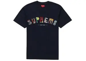 Supreme City Arc Tee Shirt - Navy Blue