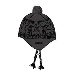 Supreme Chullo Windstopper Earflap Beanie - Black
