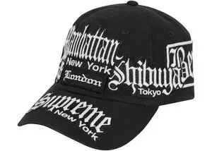Supreme City Patches 6-panel Cap - Black