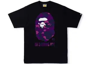 BAPE Camo By Bathing Ape Tee Shirt (ss22) Black Purple