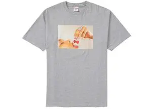 Supreme Cherries Tee Shirt - Heather Grey