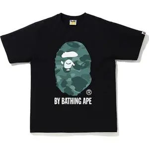 A BATHING APE Camo Bathing Ape Tee Shirt - Black/green