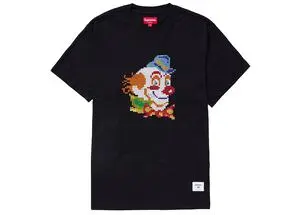 Supreme Clown Sequin Short Sleeve Top - Black