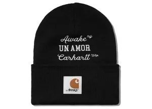 AWAKE Ny X Carhartt Wip Un Amor Beanie - Black