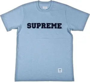 Supreme Collegiate Tee Shirt Light Blue