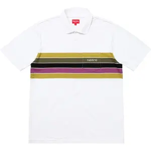 SUPREME Chest Stripes Polo Shirt
