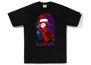 A BATHING APE Camo Crazy Bathing Ape Tee Shirt - Black