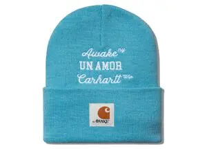 AWAKE Ny X Carhartt Wip Un Amor Beanie - Blue